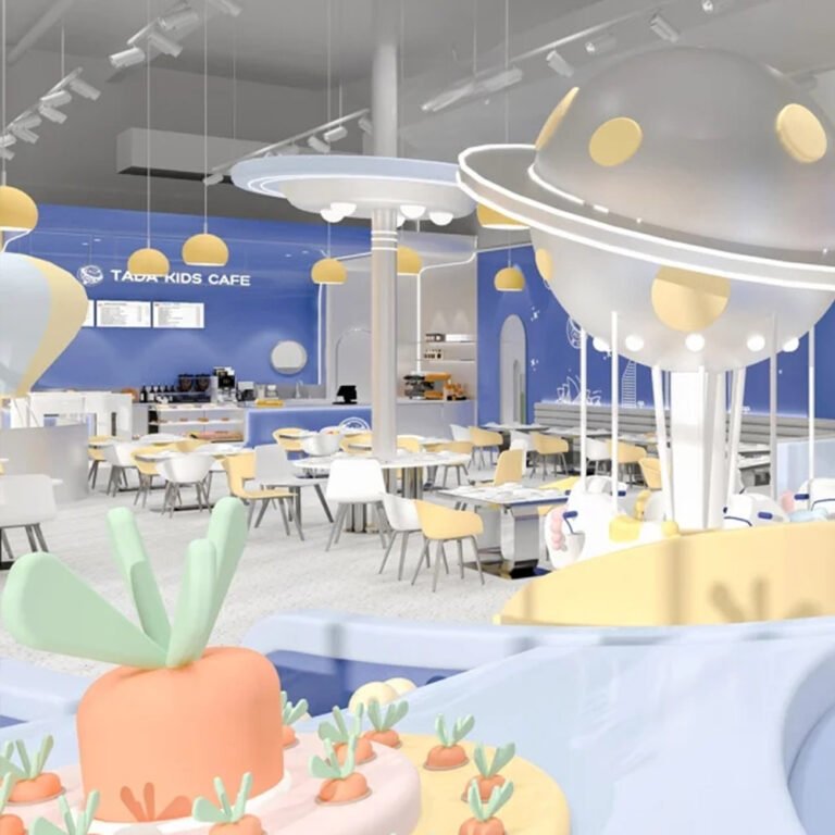 Space-Themed Play Cafe Parent Lounge Design | KoalaPlay